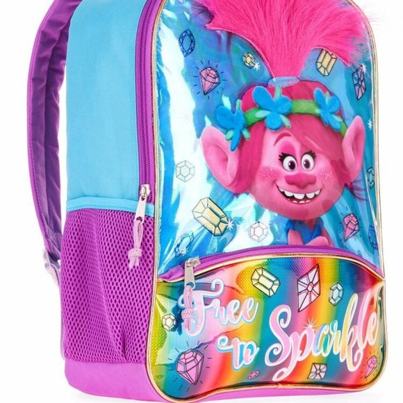 Dreamworks | Accessories | Dreamworks Trolls Free To Sparkle Backpack ...
